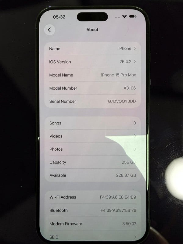 Apple iPhone 15 Pro Max A3106 256GB Black | 053400232721 | Cash Converters