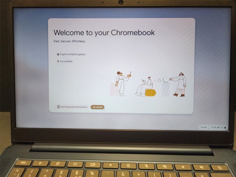 Lenovo Slim 3 14M868/N4500/4GB Ram/32GB SSD With Charger Blue ...