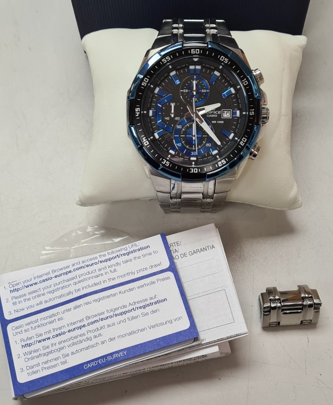 Smartwatch Casio 5345 Edifice Model Efr-539 Dy Stainless Steel Wrist ...