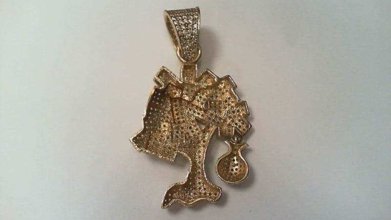 9Kt Yellow Metal Money Tree Pendant Yellow Gold Pendant On Chain 7.9G ...