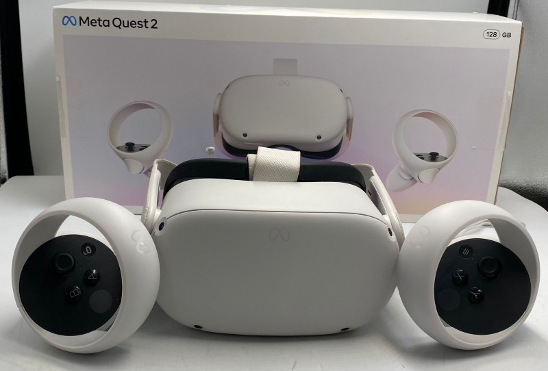 Oculus Quest 2 Vr Headset (With Controllers) - 128GB Meta ...