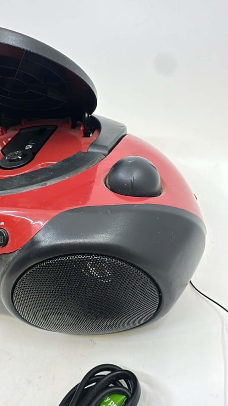 Polaroid Bluetooth CD Boombox With Fm Radio And CD Player In Red And ...