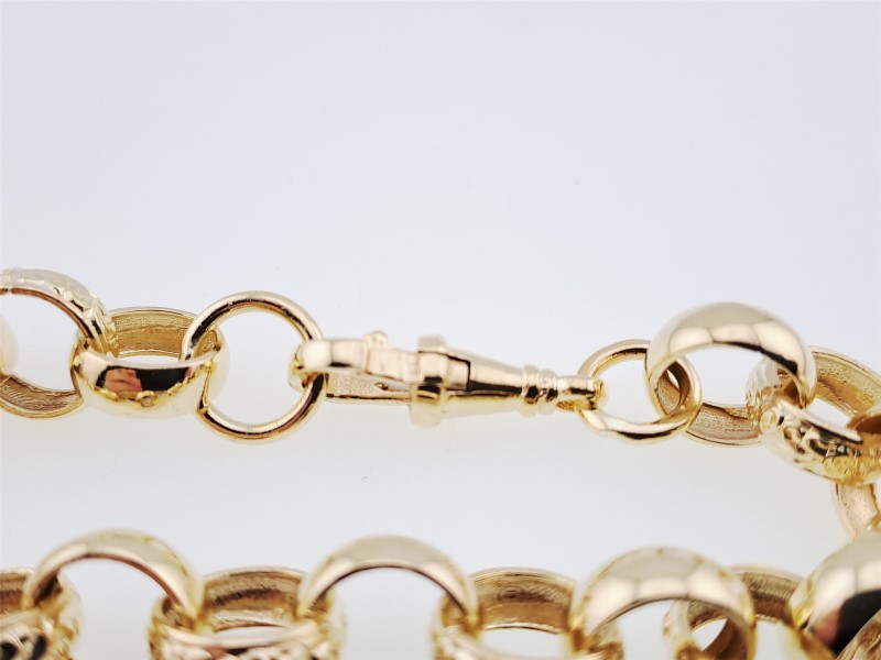 9ct Classic Belcher Link Yellow Gold Bracelet 25.6G | 030100264490 ...
