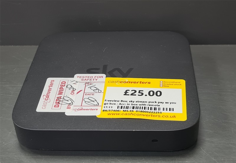 Sky Stream Puck Pay As You Go Box Black | 018000222255 | Cash Converters
