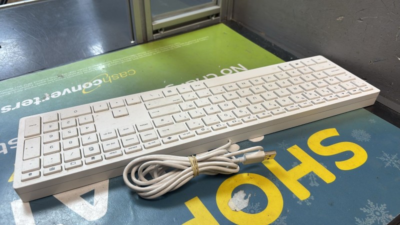 HP, PC White Wireless Keyboard Tpc-C002k, White | 046800069634 | Cash ...