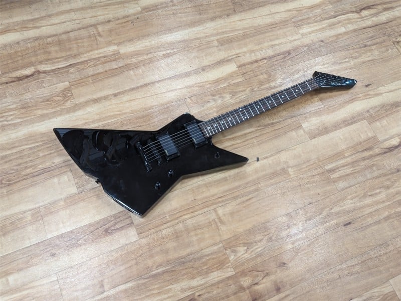 Harley Benton Pro Series Explorer Style Guitar Black | 018100194949 ...