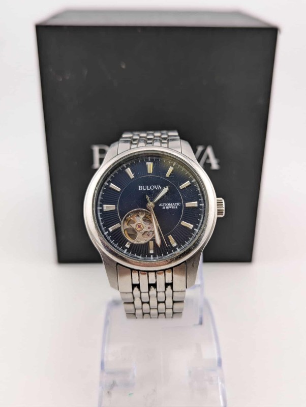 Watch Unisex Bulova Mens Skeleton Automatic Watch 96A189 | 030500167409 ...