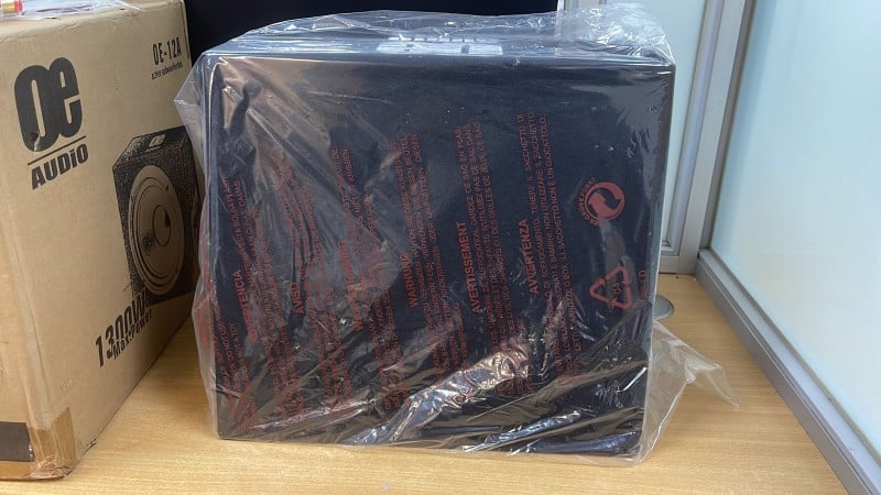 Oe Audio, 1300W Car Amp Loaded Boom Subwoofer Bass Box, Black ...