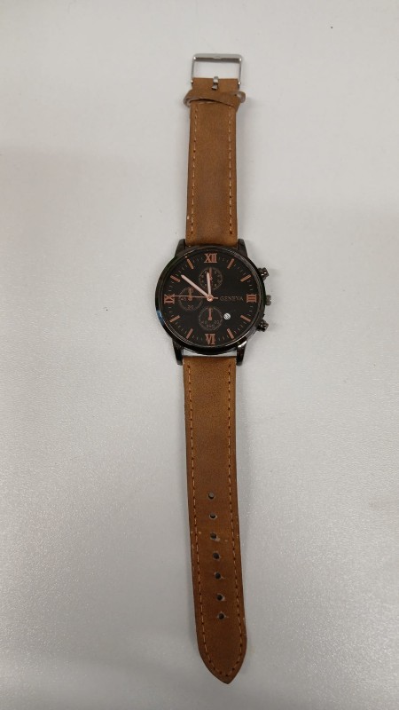 Geneva Watch Mens Brown Band | 045700043144 | Cash Converters