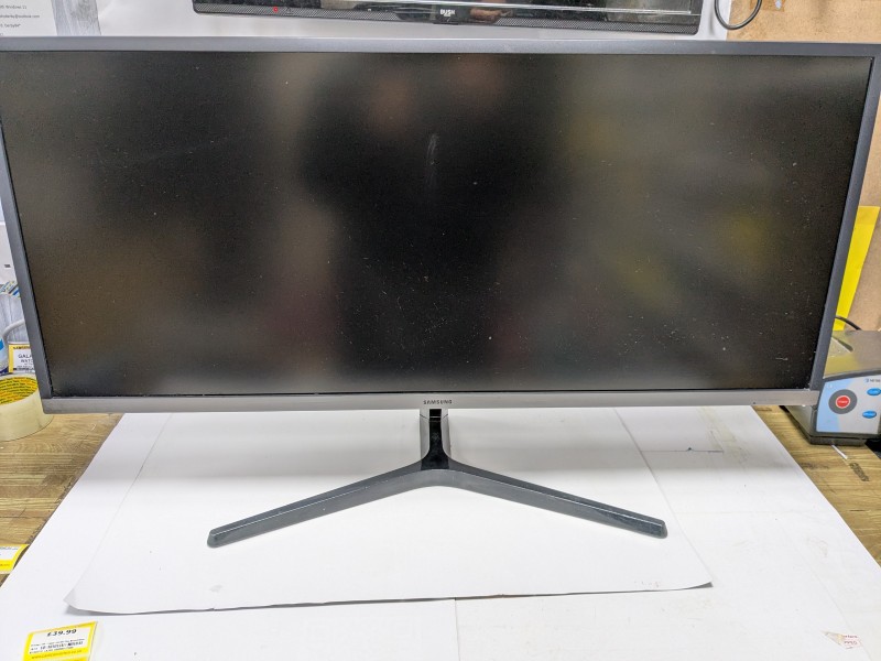 Samsung 34" Ultra Wide Led Monitor Wqhd 3440X1440 S34j550wqu Black ...