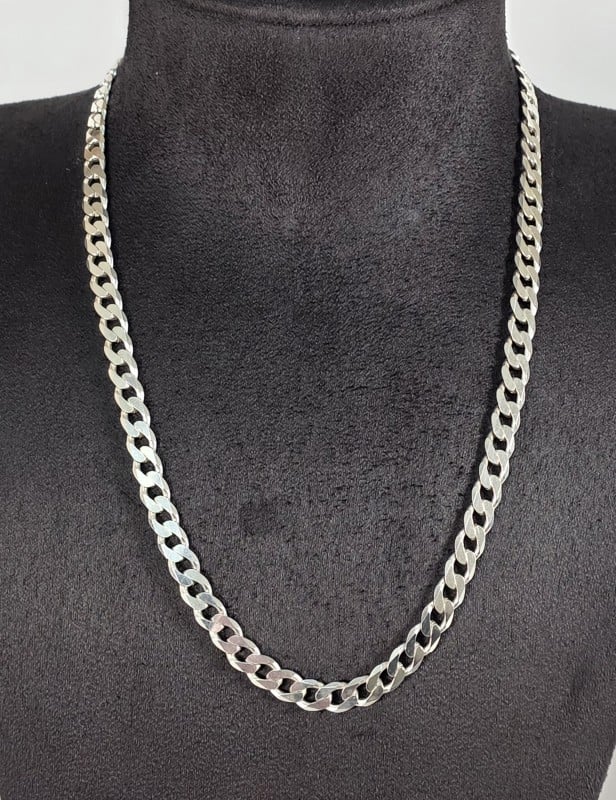 Silver Silver Chunky Curb Chain Chain 51.5cm 31.05G | 038700349477 ...