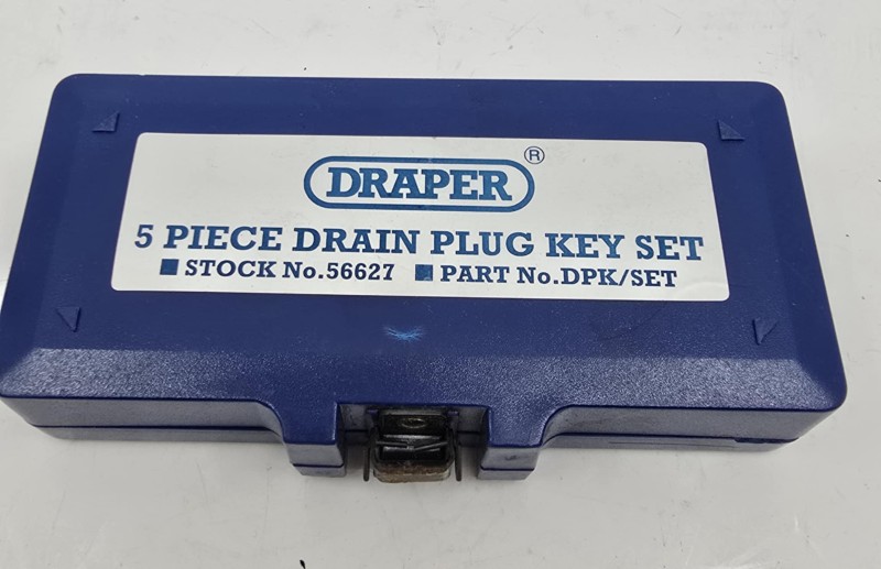 Draper 56627 Car Axle Gearbox Oil Sump Drain Key Plug Set Kit Vehicle ...