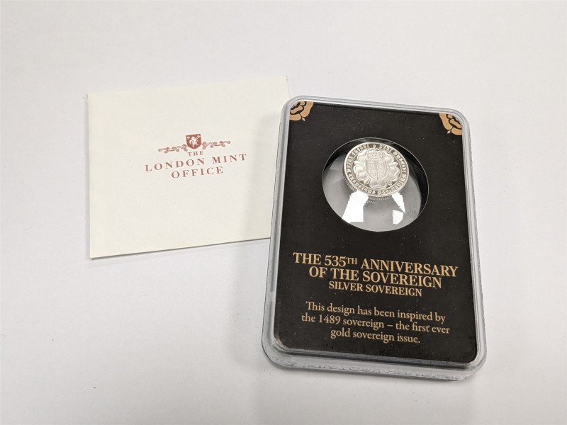 535th Anniversary Silver Sovereign Silver Silver Coin 7.98G ...