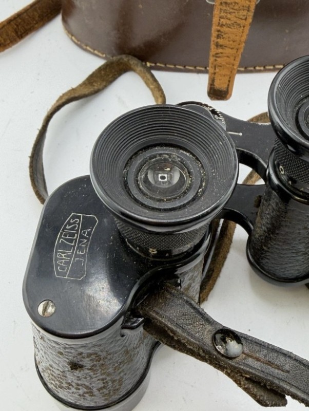 Carl Zeiss Jena Turact 8X40 Binoculars With Original Leather Case ...