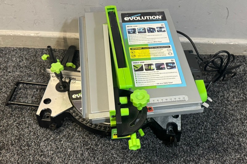 Evolution Fury 6 210mm Multi Purpose Mitre Table Saw 1200W 240V ...