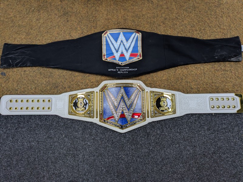WWE Title Belt Smackdown Womans Title - Charlotte Plates White ...