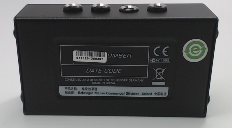 Behringer Ultra-Compact 2-Channel Hum Destroyer Black | 054100451833 ...