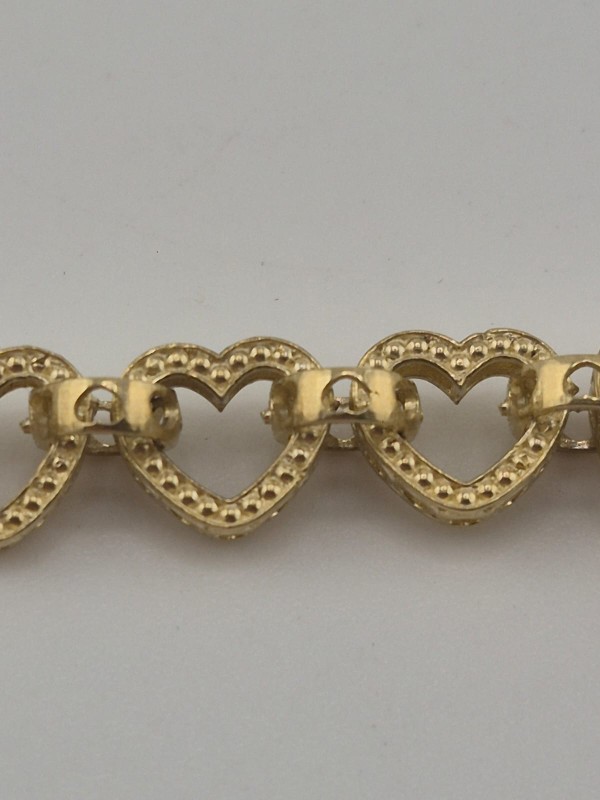 9ct Heart Link Belcher / Bracelet 12.4G | 030100261173 | Cash Converters