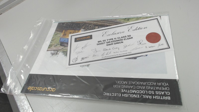 Accurascale Class 50 007 Exclusive Sir Edward Elgar Gwr Green Green ...