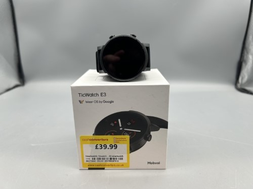Ticwatch E3 Smartwatch Black | 052700087916 | Cash Converters