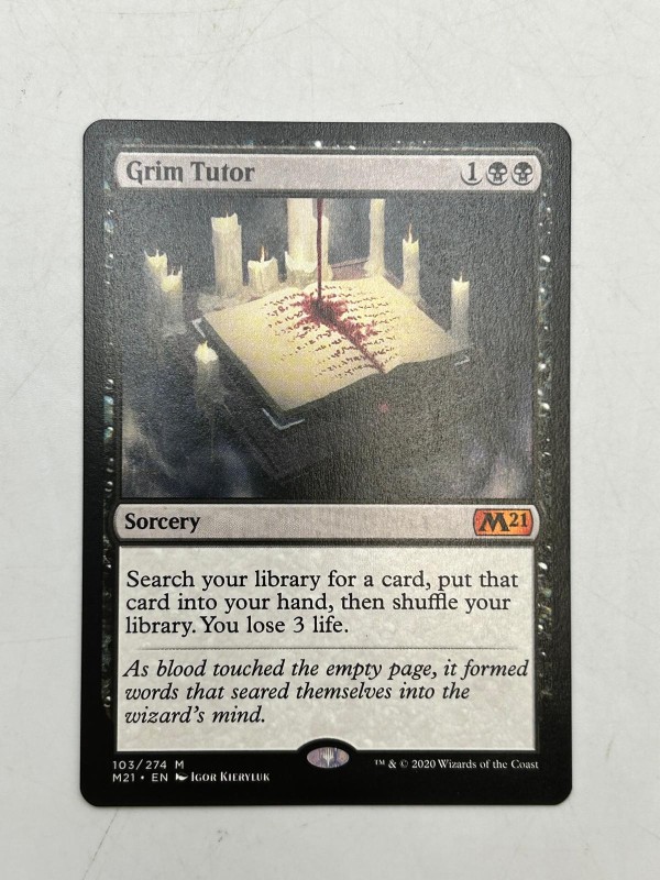 Sporting Trading Card Magic The Gathering - Grim Tutor | 048100214060 ...