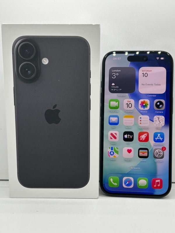 Apple iPhone 16, 1298GB, Unsealed Opened In Store iPhone 16 128GB Black ...