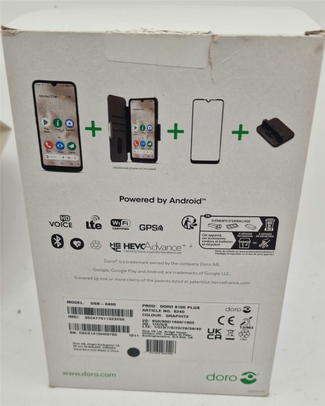 Doro 8100 Plus Black | 030700177804 | Cash Converters