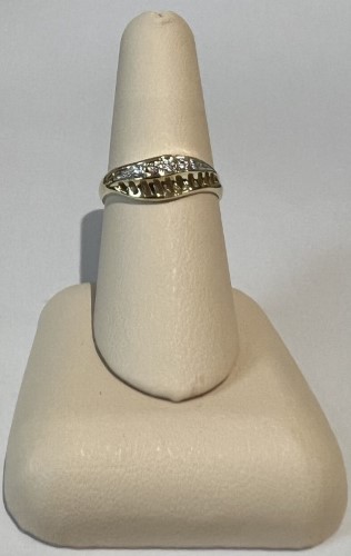 9ct Cz Yellow Gold Ring With Stone SizeP | 058100014374 | Cash Converters