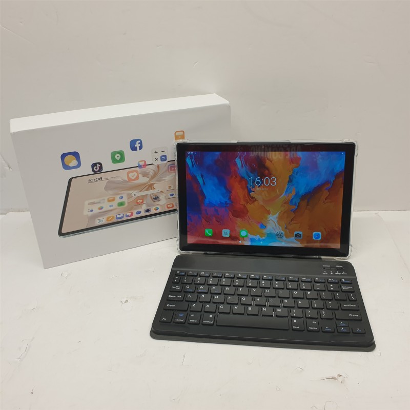V62 10" Android 14 Tablet Computer With Case & Bluetooth Keyboard ...