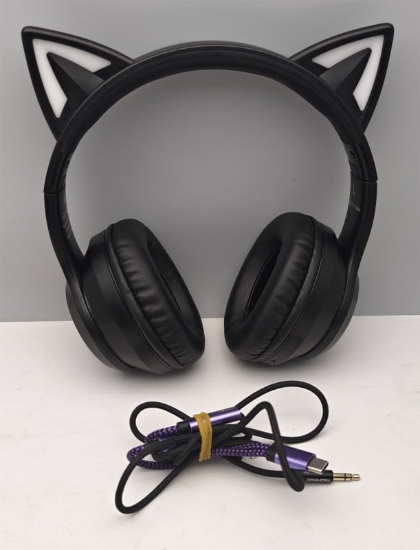 Onitoon Cat Ear Bluetooth Headphones With Led Lights - Wireless Over ...