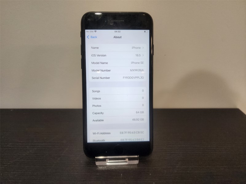 Apple iPhone Se 2nd Gen (87%Bh) 64GB Black | 059100027935 | Cash Converters
