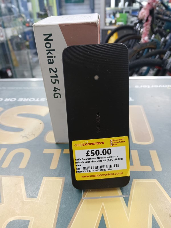 Nokia Non Smart Nokia Mobile Phone 215 4G (2.8", 128 MB) Black Black ...