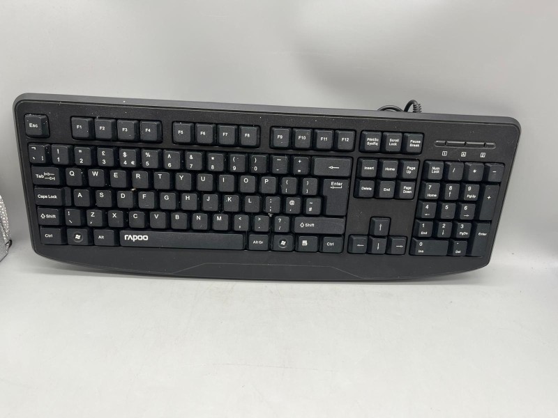 Rapoo Wired Keyboard Black | 031900096968 | Cash Converters