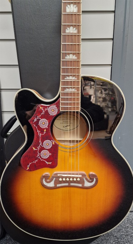 Epiphone J-200Ec (Left Handed) With Hardcase | 035000156275 | Cash ...