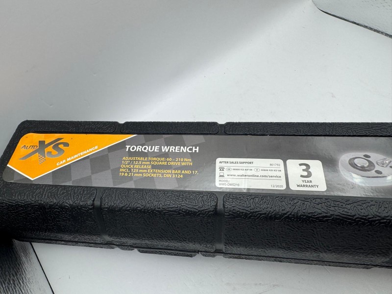 Auto Xs Torque Wrench 1/2" 60-210Nm Silver | 034300182764 | Cash Converters