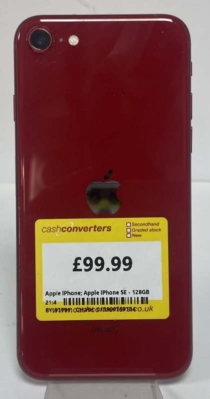 Apple iPhone Se 3rd Gen (2022) - 128GB Red | 015900159184 | Cash Converters