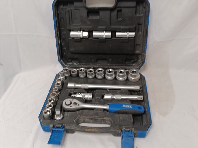 Draper 1/2" 33 Piece Socket Set Blue | 046100174197 | Cash Converters