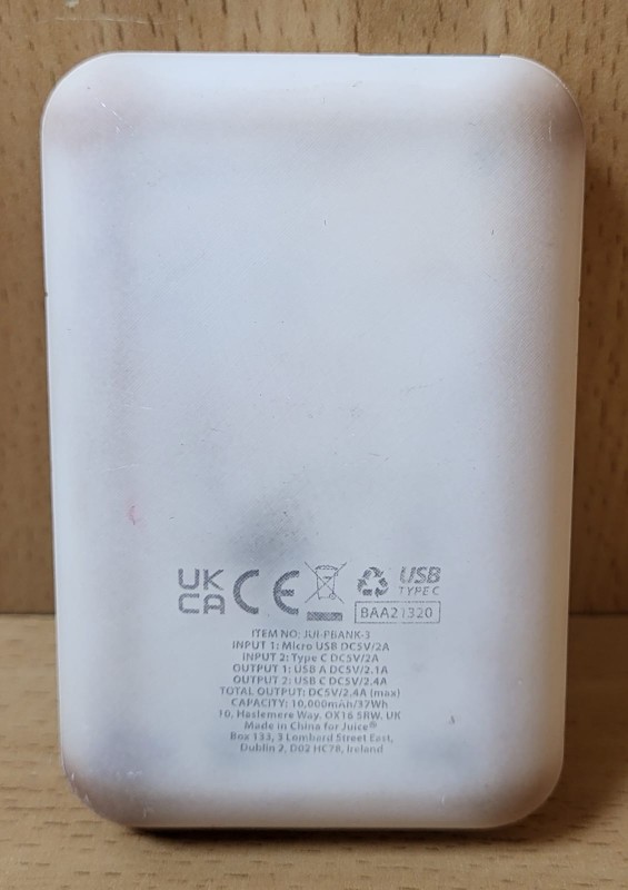 Power Bank Juice 10,000Mah | 046500131055 | Cash Converters