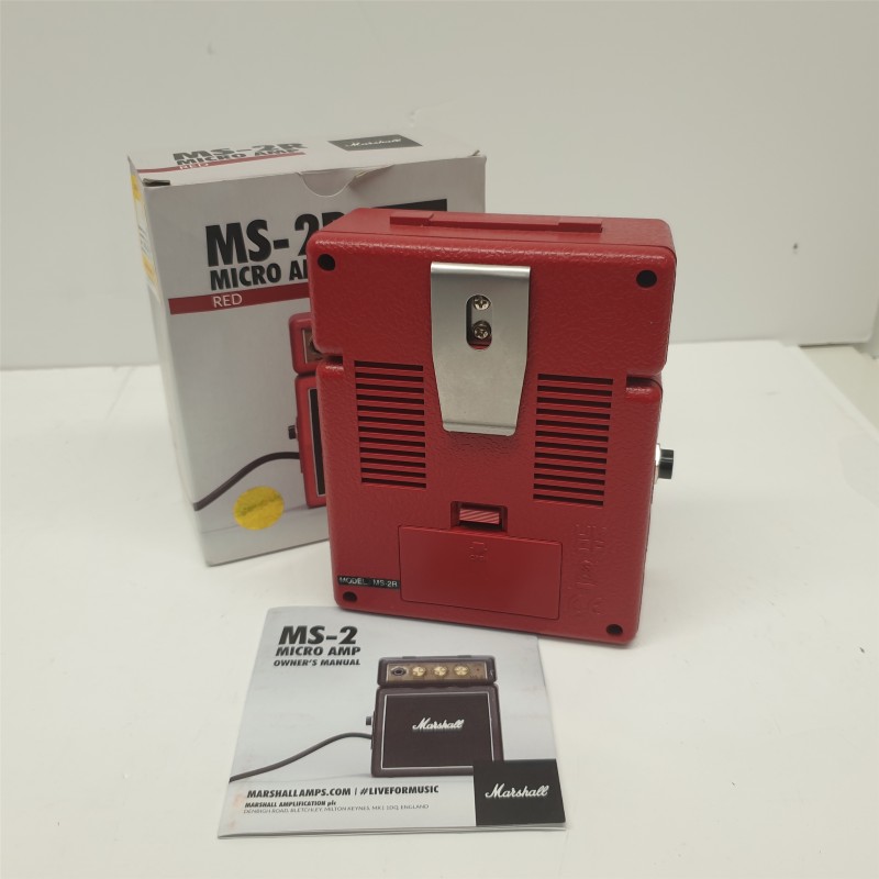 Marshall Ms-2R 1W Micro Amp Guitar Amplifier. Red | 038600320690 | Cash ...