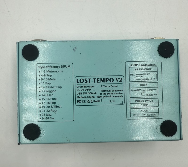 Playwell Lost Tempo V2 Drum Machine Looper | 048500396436 | Cash Converters