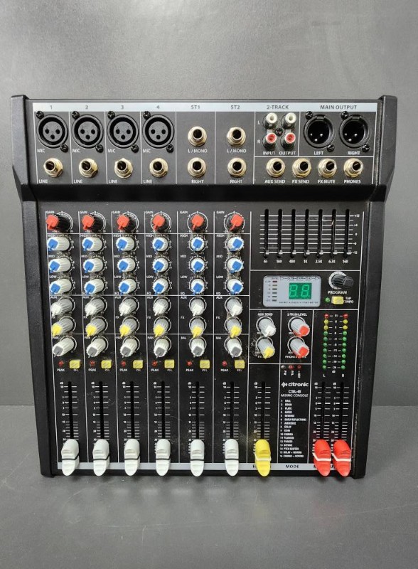 Citronic 4 Channel Mixing Console | 049500124930 | Cash Converters