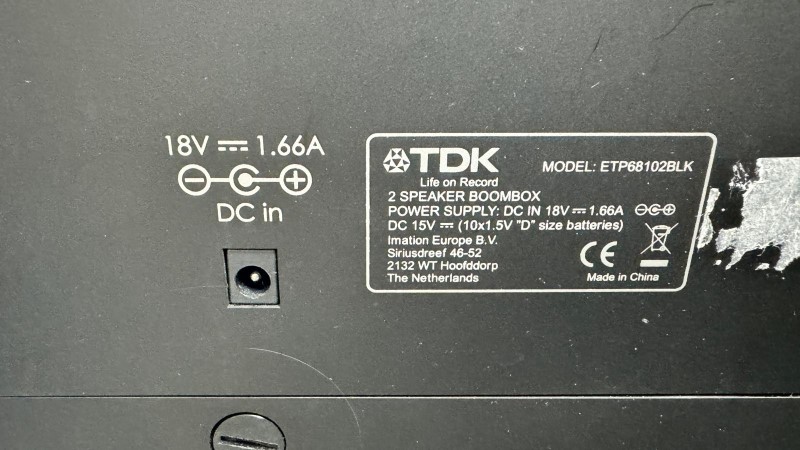 Tdk Tdk Life On Record 2-Speaker Boombox Audio System Tdk Life On ...