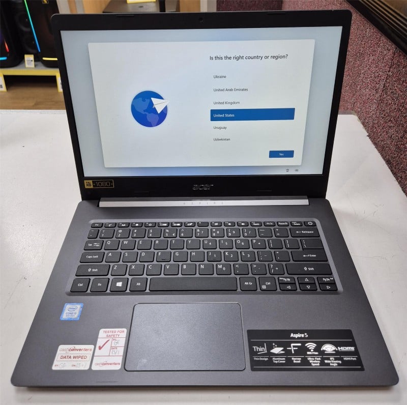 Acer Aspire 5 Windows 11 128GB SSD 8GB Ram Intel Core i3 2.20GHz Grey ...