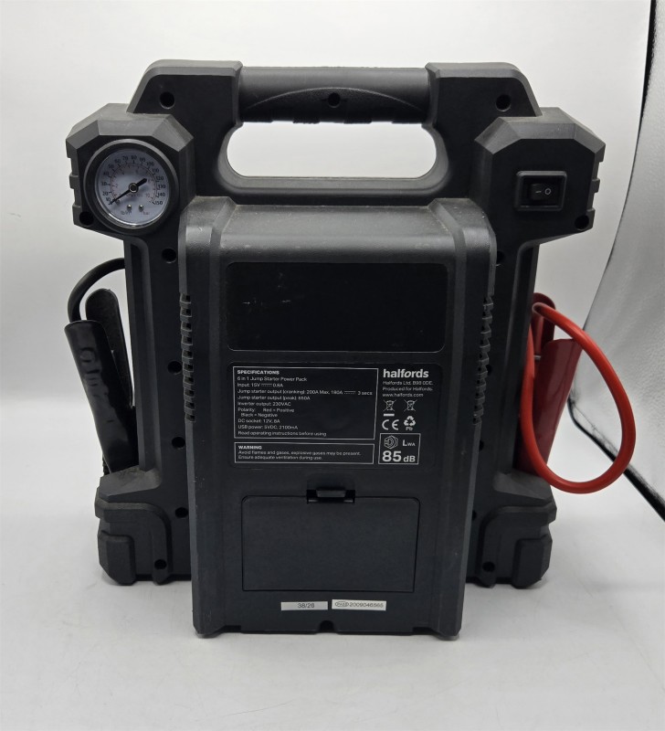 Halfords 6 In 1 Jump Starter Power Pack Orange | 044600120224 | Cash ...