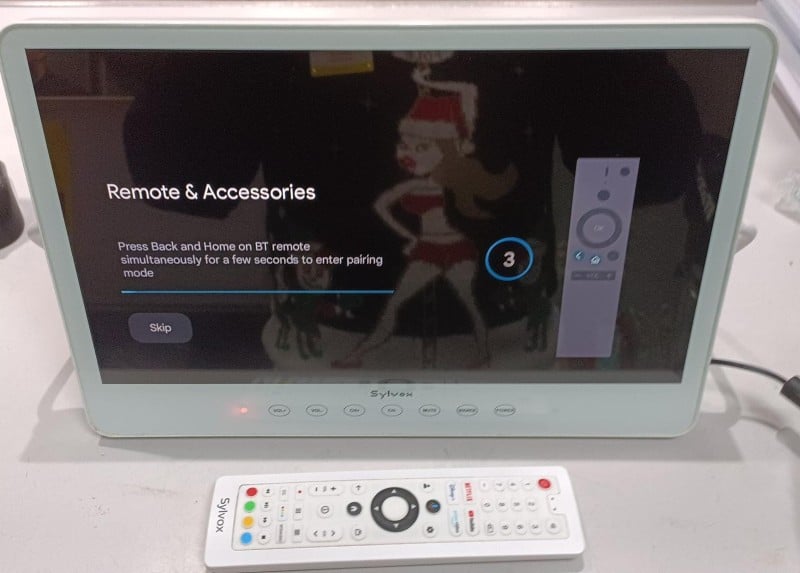 Sylvox Smart Portable TV, Google Assisstant 15.6'' Rechargeable ...