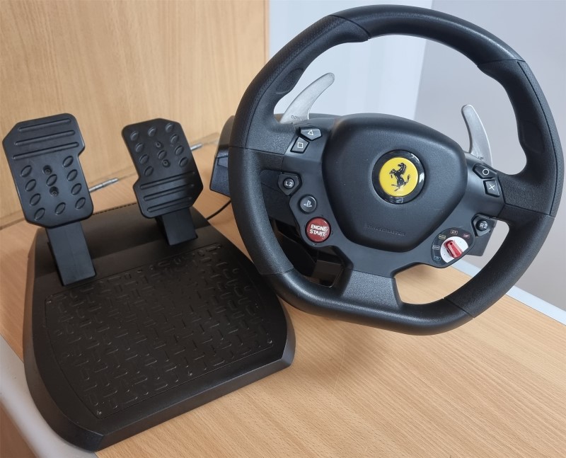 Thrustmaster T80 Ferrari 488 Gtb Edition Racing Wheel + Pedals (Ps5/Ps4 ...