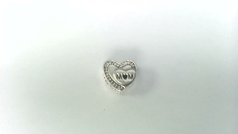Pandora Mom Heart 2 Tone Charm Silver Charm 2.4G | 018500258890 | Cash ...