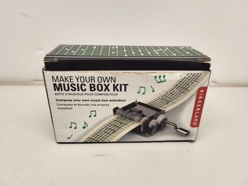 Kikerland Make Your Own Music Box Kit. Brown | 038600328388 | Cash ...