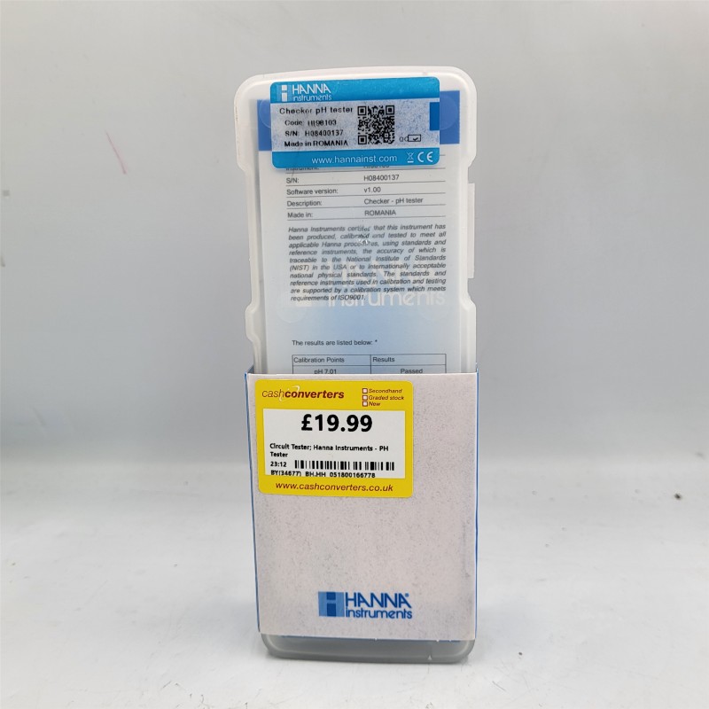 Hanna Instruments Ph Tester | 051800166778 | Cash Converters