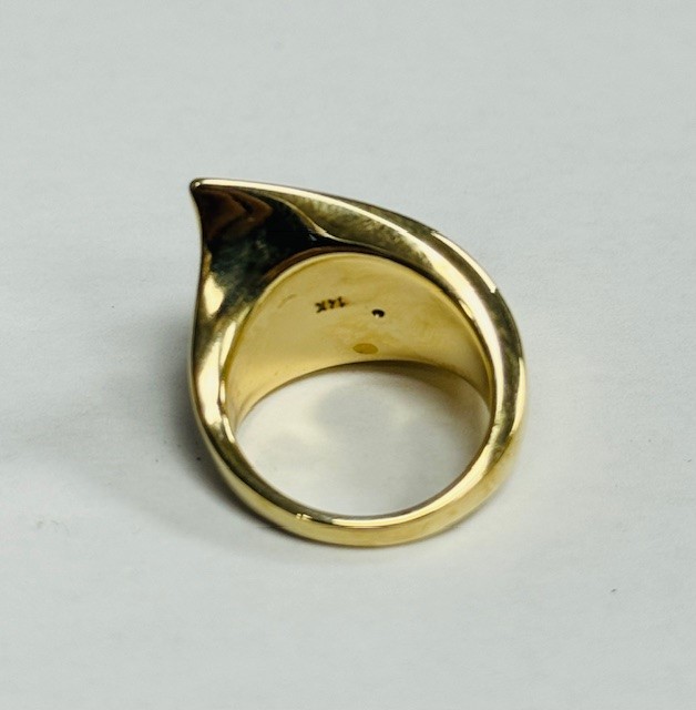 Pattern Yellow Gold Unisex Ring SizeM | 017800215138 | Cash Converters
